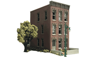 Townhouse #1 - HO Scale Kit - HO Scale - Woodland Scenics - Model ...