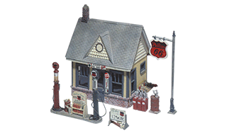 Gas Station HO Scale Kit - HO Scale - Woodland Scenics - Model Layouts ...