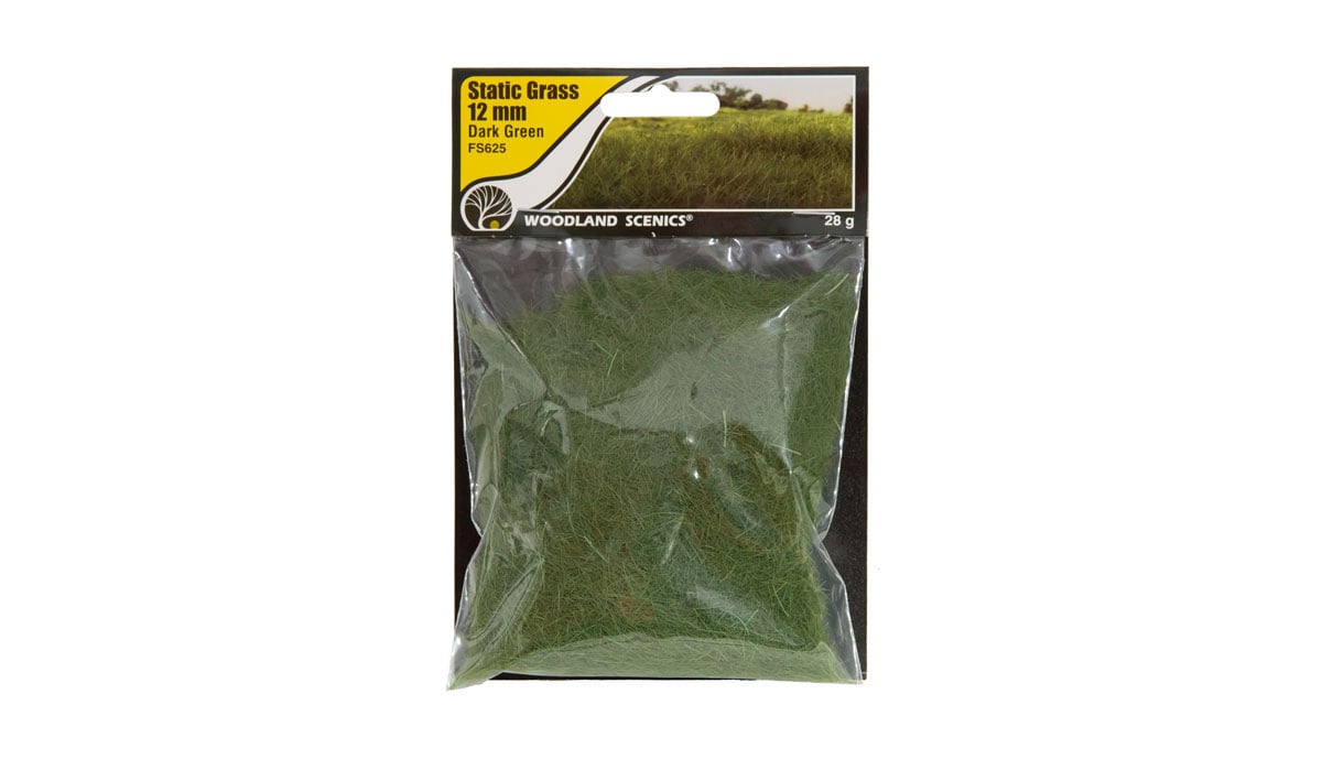 Static Grass Dark Green 12mm - Woodland Scenics