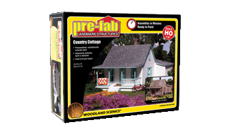 Country Cottage - HO Scale Kit - HO Scale - Woodland Scenics - Model ...