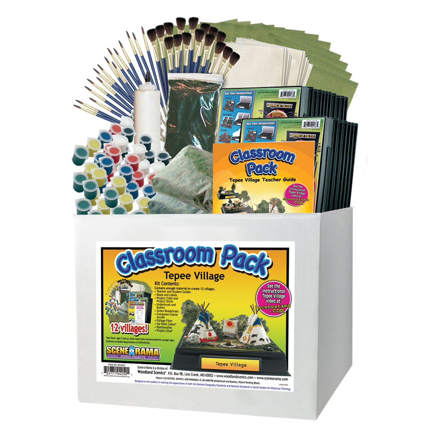 Tepee Village Classroom Pack™ (US Only) - Woodland Scenics